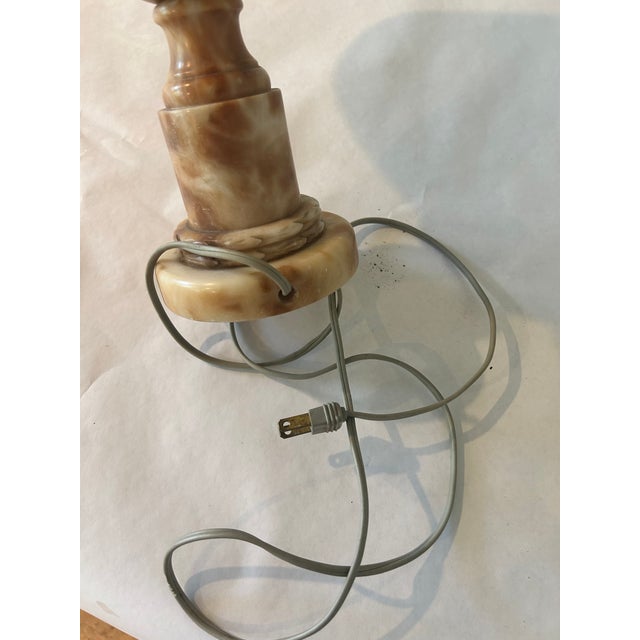 Antique Marble Table Lamp | Chairish