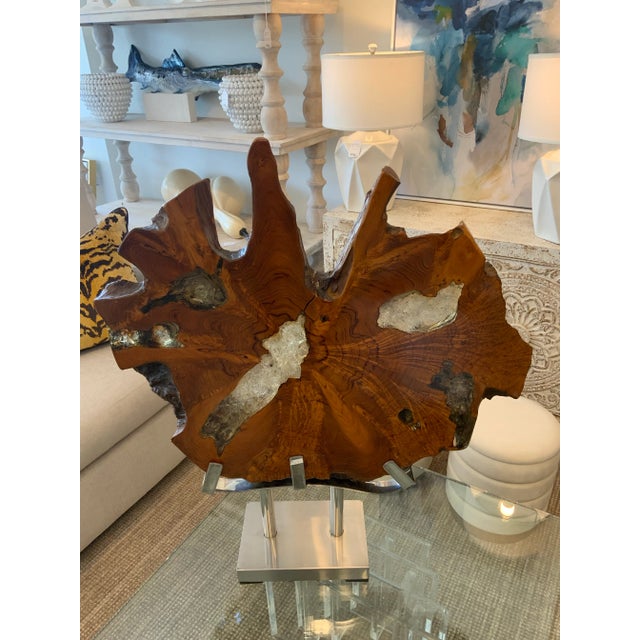 Organic Free Form Wood Sculpture | Chairish