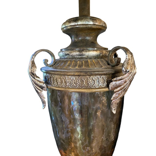 Fine Art Lamps Metal Lamp With Prism Shade | Chairish