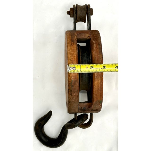 Antique Tall Ship Sail Rigging Block & Tackle Pulley by Boston ...
