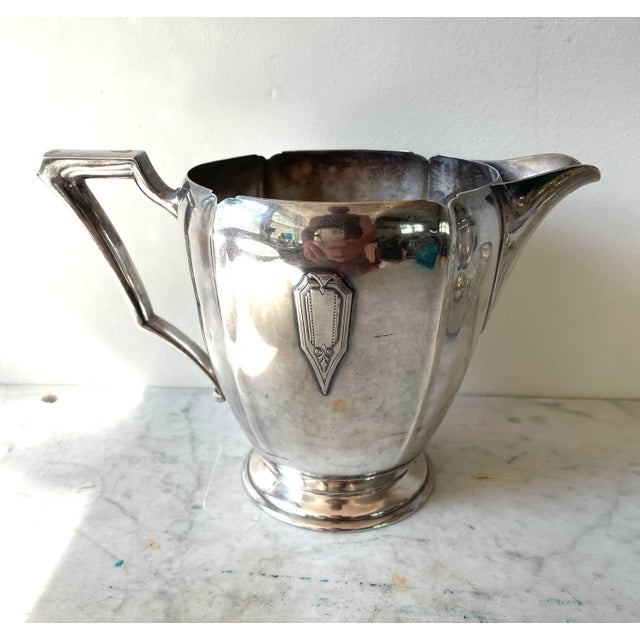 Art Deco Silver Plate Cocktail Pitcher | Chairish