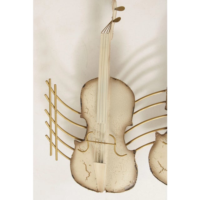 Curtis Jere Vintage 1990s Musical Instrument Metal Wall Sculpture ...