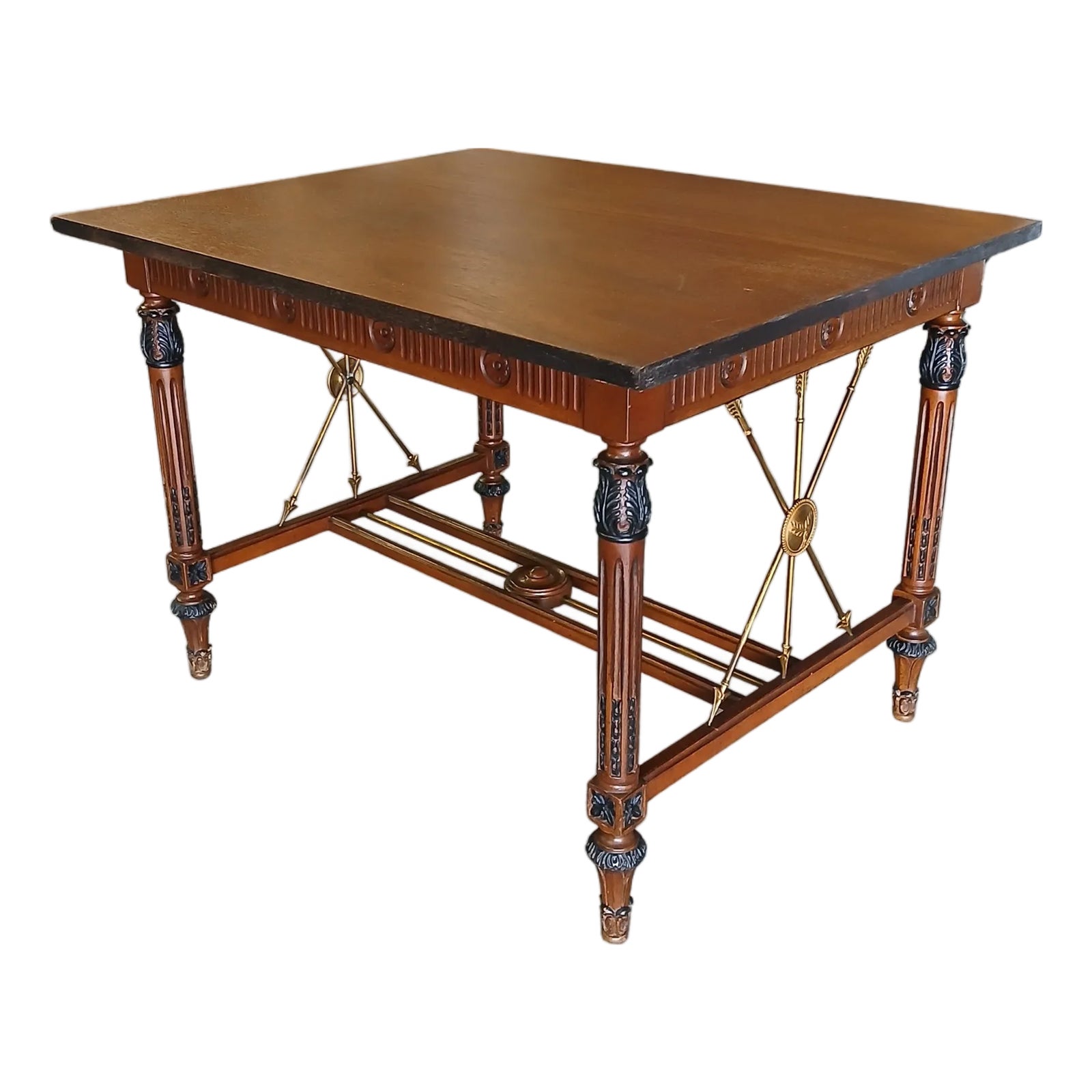 1960s Maison Jsnsen Style Crossed Sword Dode Table | Chairish