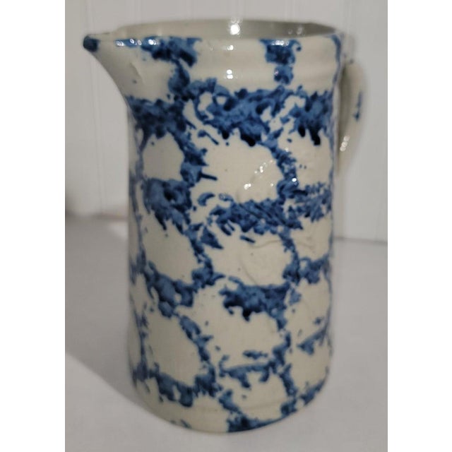 19Thc Smoke Ring Pattern Sponge Ware Pitcher | Chairish