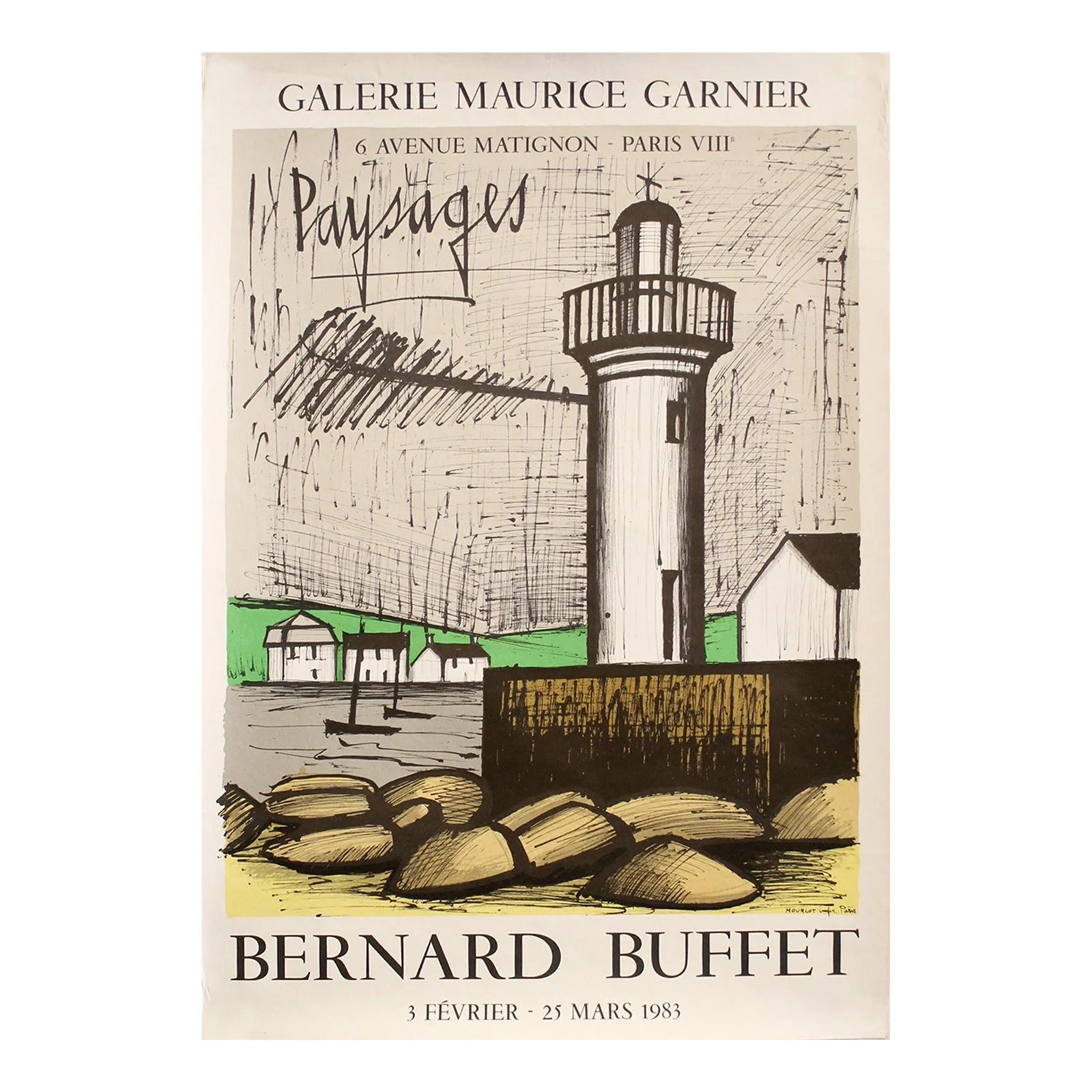 1983 French Exhibition Poster - Galerie Maurice Garnier - Bernard ...