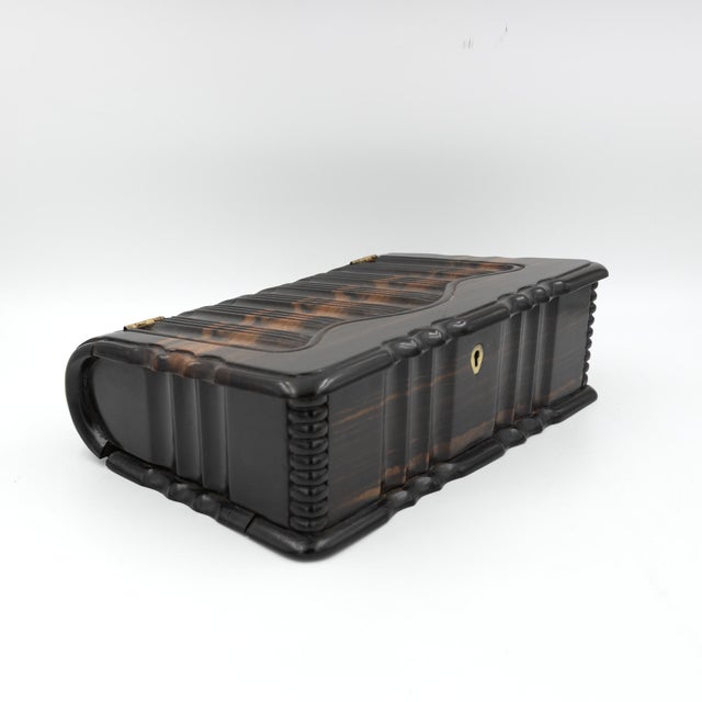 Anglo-Indian Solid Coromandel Book-Form Box Circa 1860 | Chairish