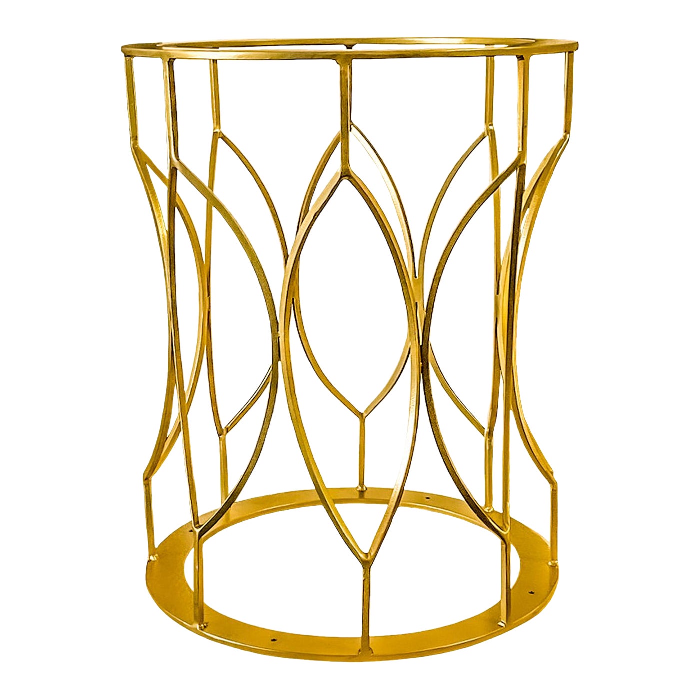 Gold Pedestal Table Base for Small Dining Table or Center Table by ...