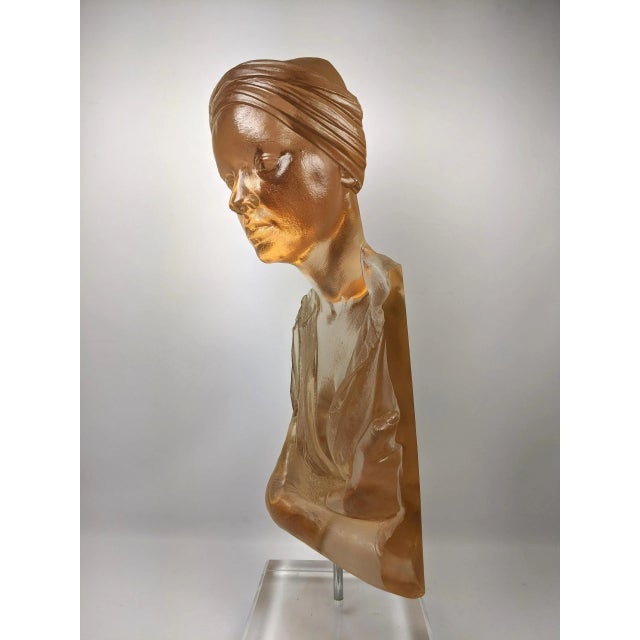 Marc Sijan, Marc Sijan Hyper Realist Contemporary Cast Acrylic Resin Sculpture Portrait Bust ...