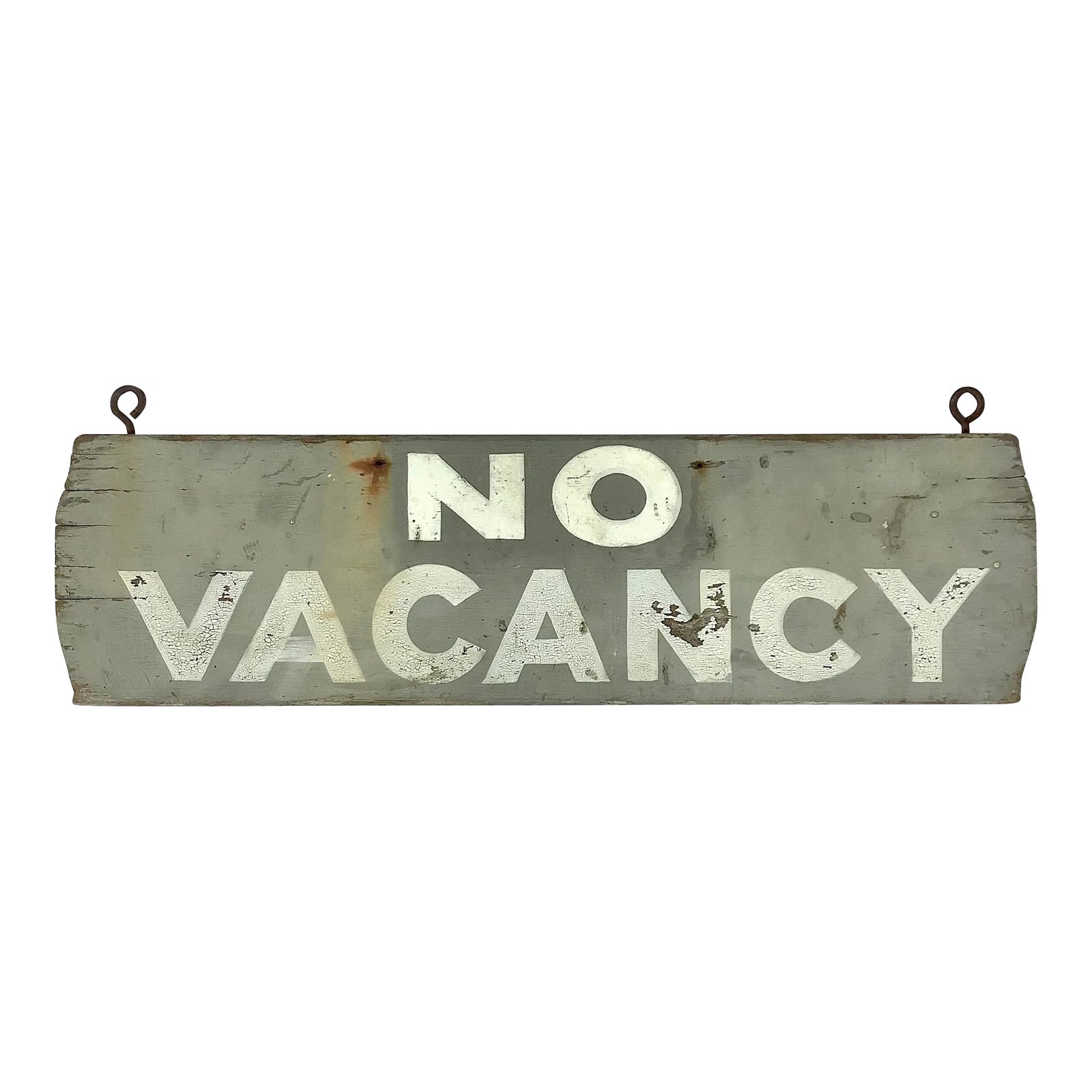 Circa 1940s Wood No Vacancy Sign - Two Sided | Chairish