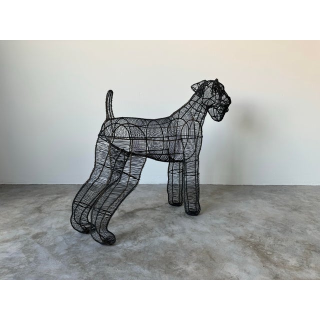 Vintage - Modern Lifesize Airedale Terrier Topiary Frame / Sculpture ...