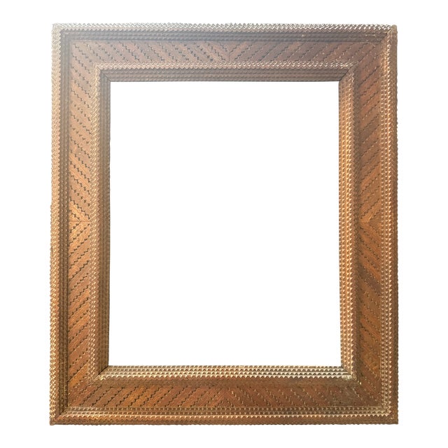 1920’s Tramp Art Picture Frame | Chairish