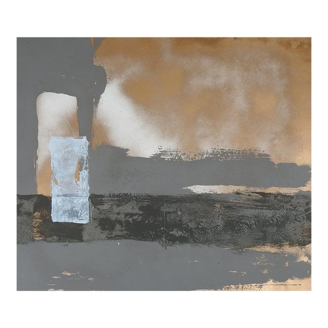 Contemporary Bold Neutral Abstract Painting | Chairish