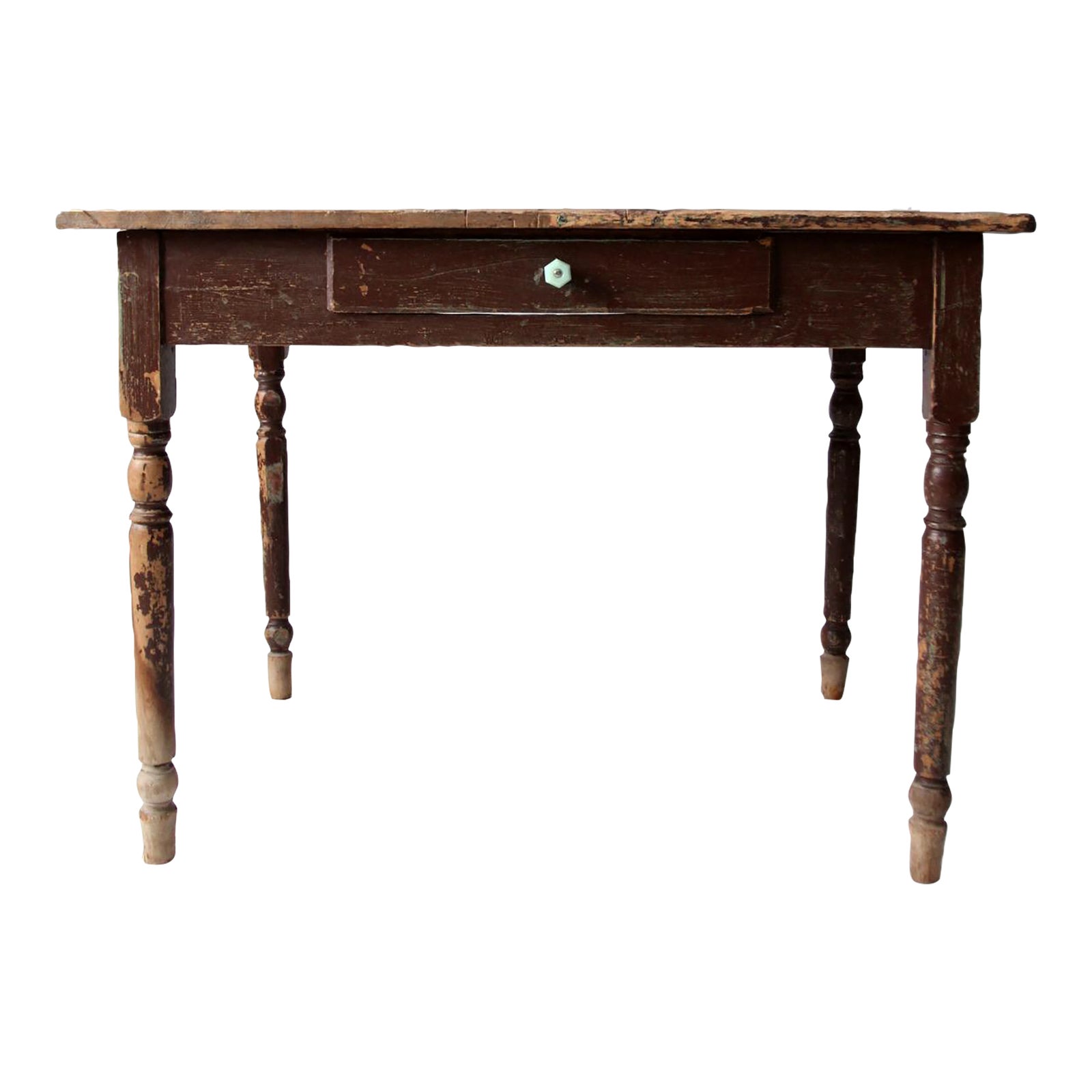 Antique Primitive Kitchen Table | Chairish