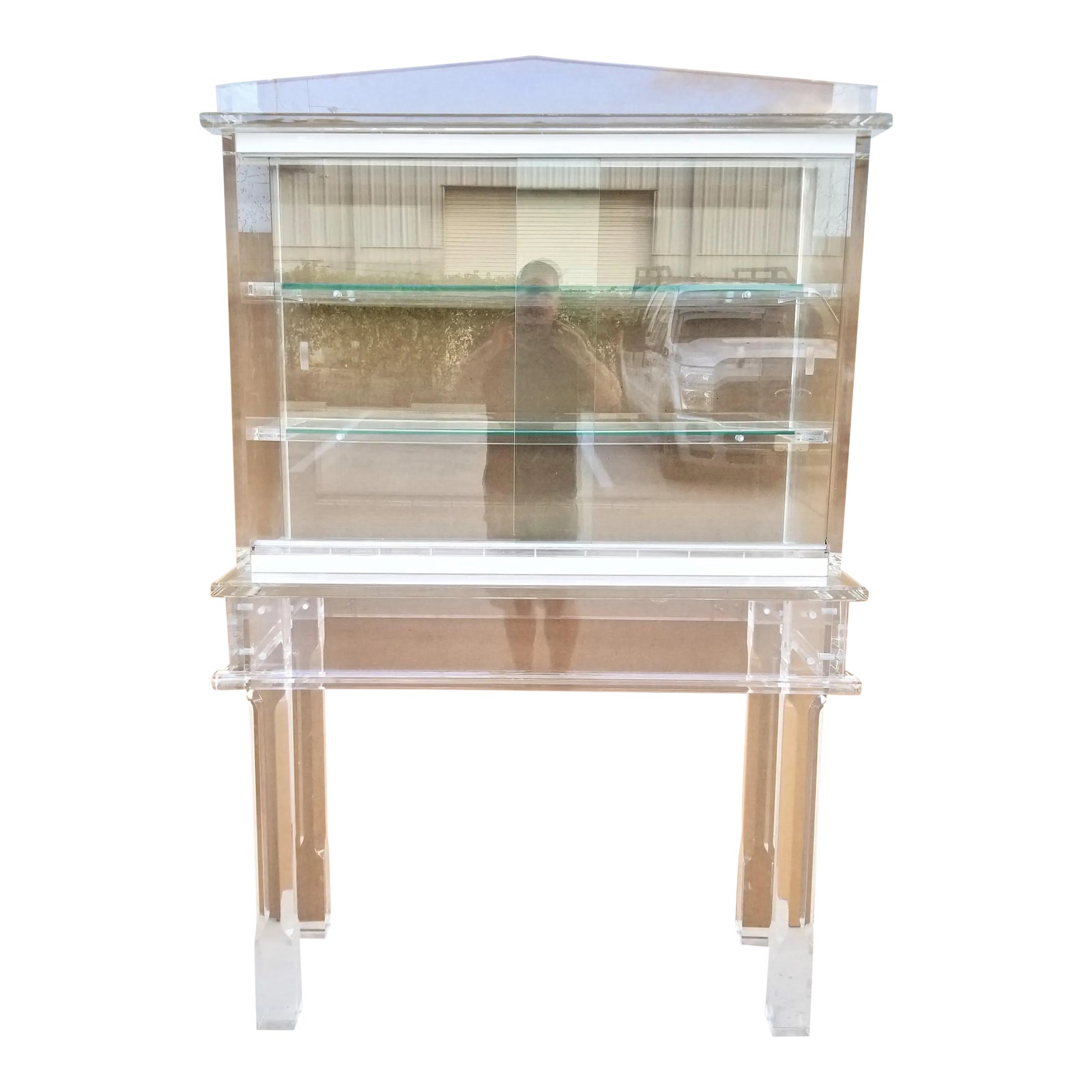 Lucite Bar Display Case Cabinet Etagere Custom Made | Chairish