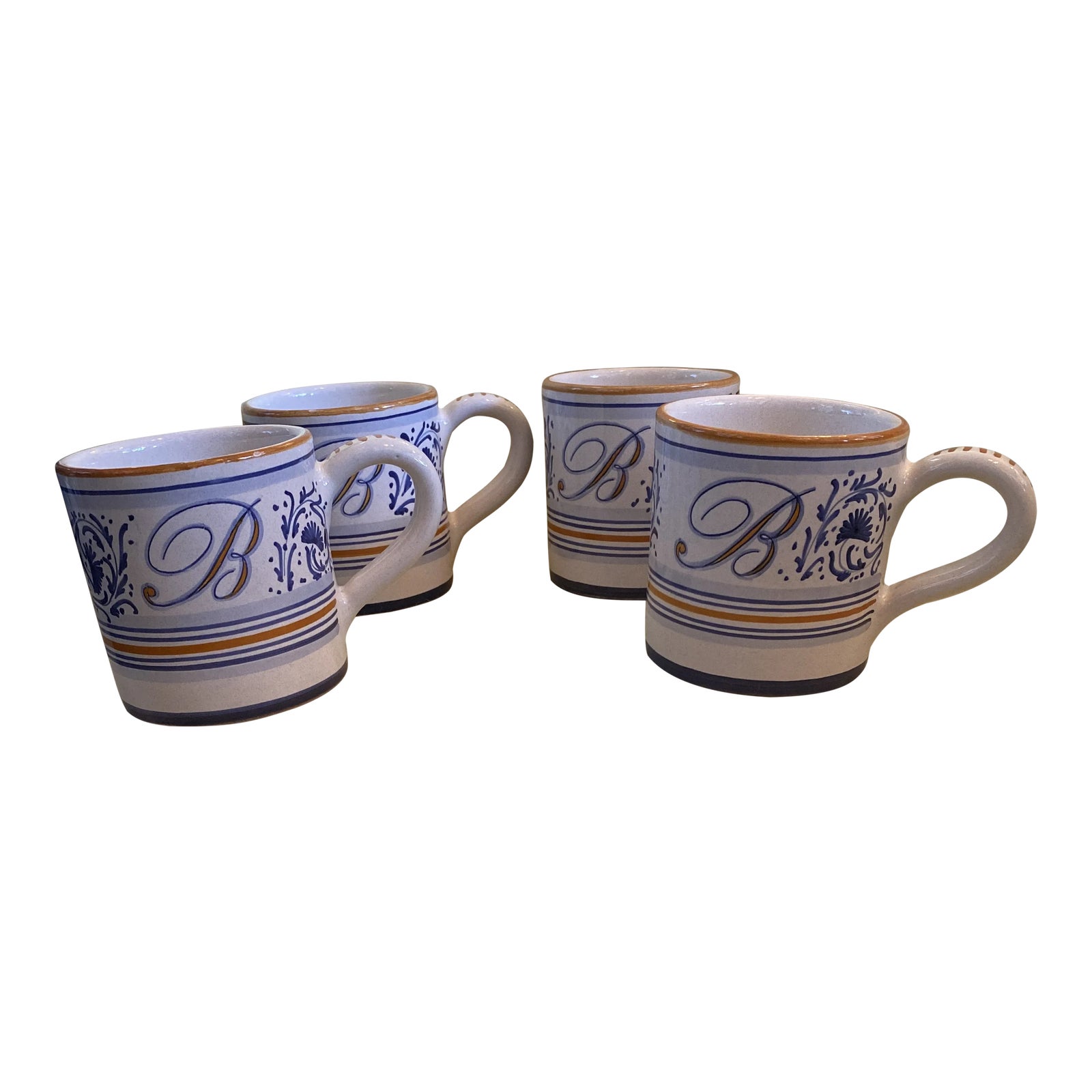 Vintage Italian Coffee Mugs- Set of 4 | Chairish
