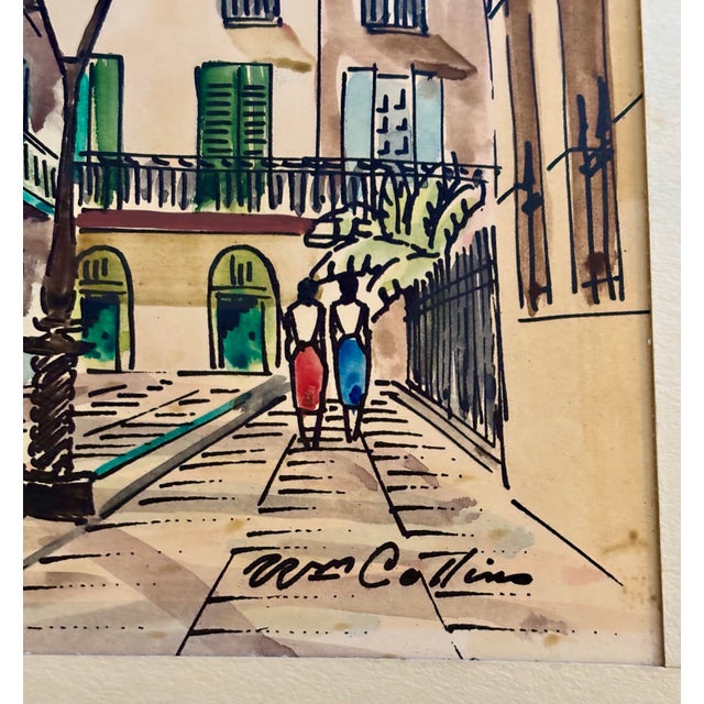 Vintage William Collins New Orleans Original Watercolor Paintings - Set ...