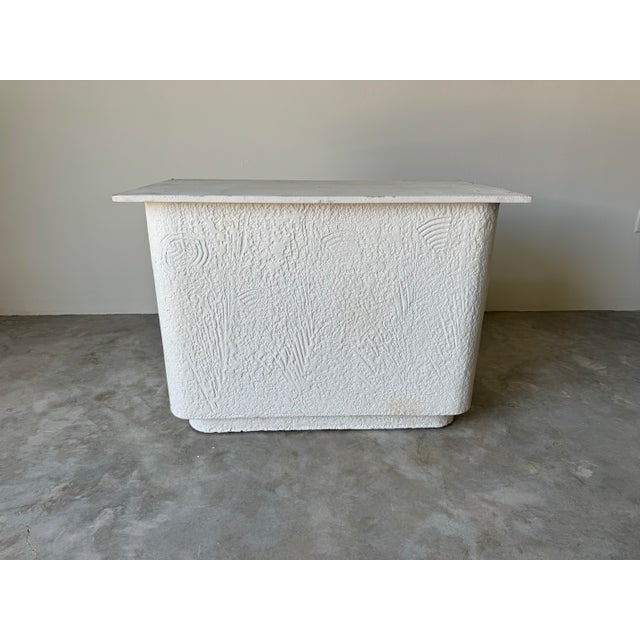 1980's J. Berdou Art Handmade Plaster Dining or Conference Table | Chairish