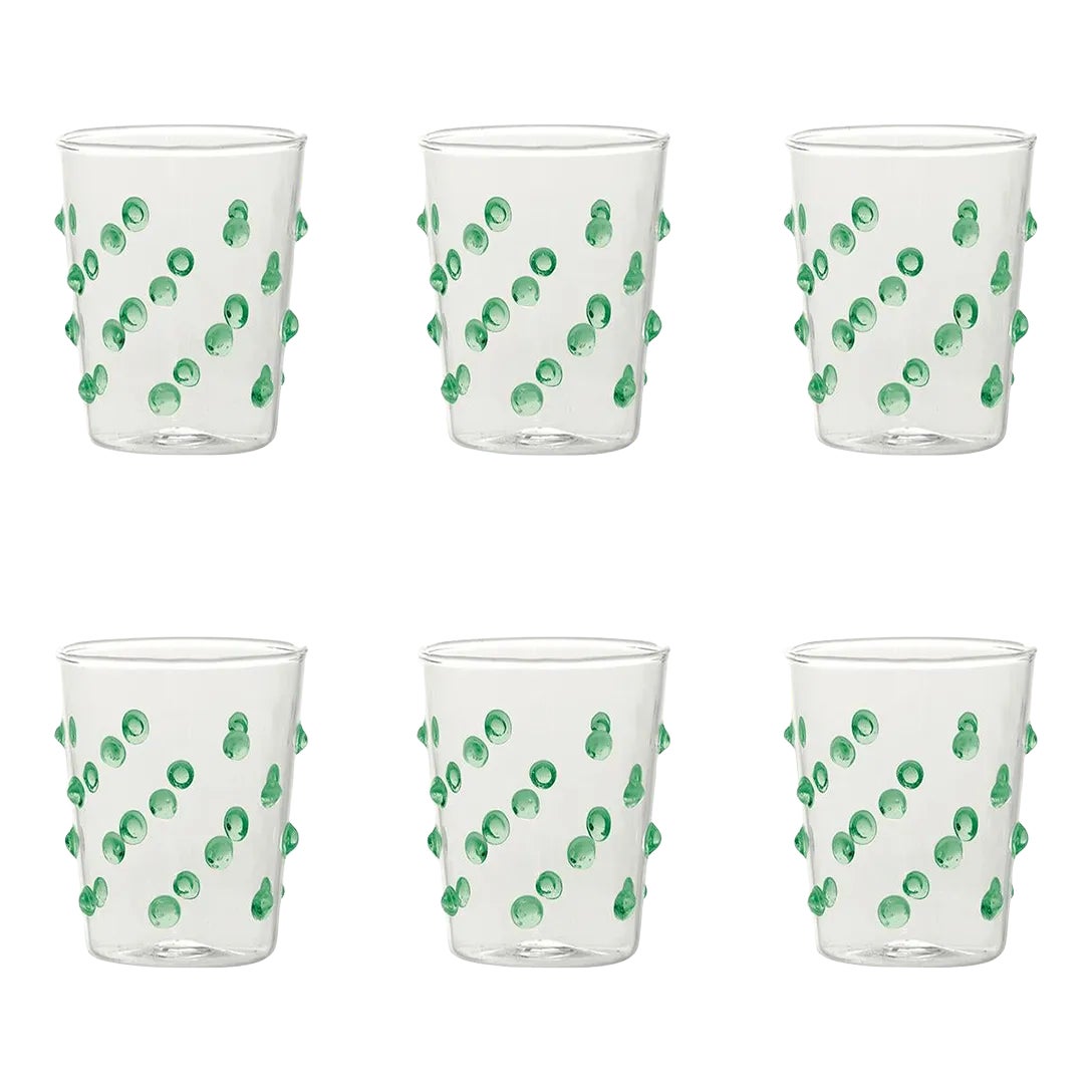 Zafferano Party Tumbler Junior in Green - Set of 6 | Chairish