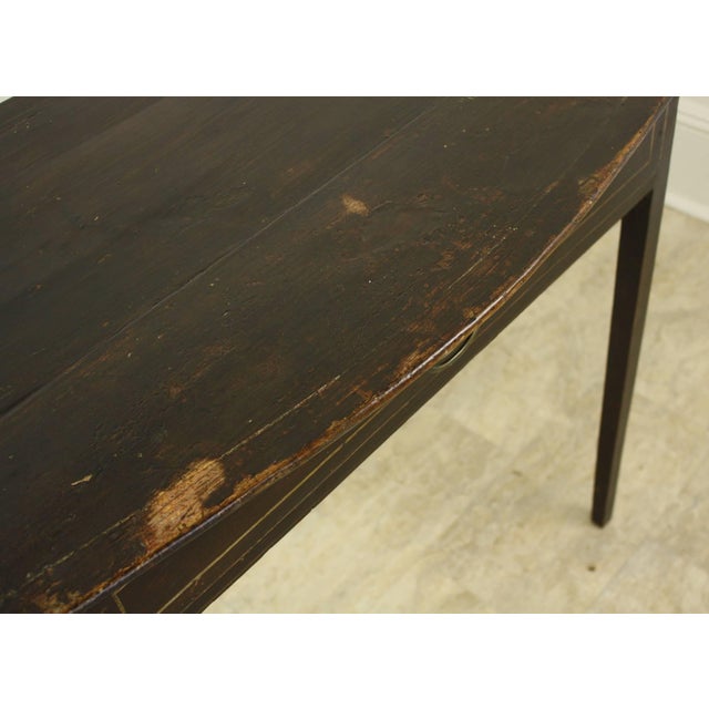 Early 19th Century Regency Painted Side Table with Bowed Top | Chairish