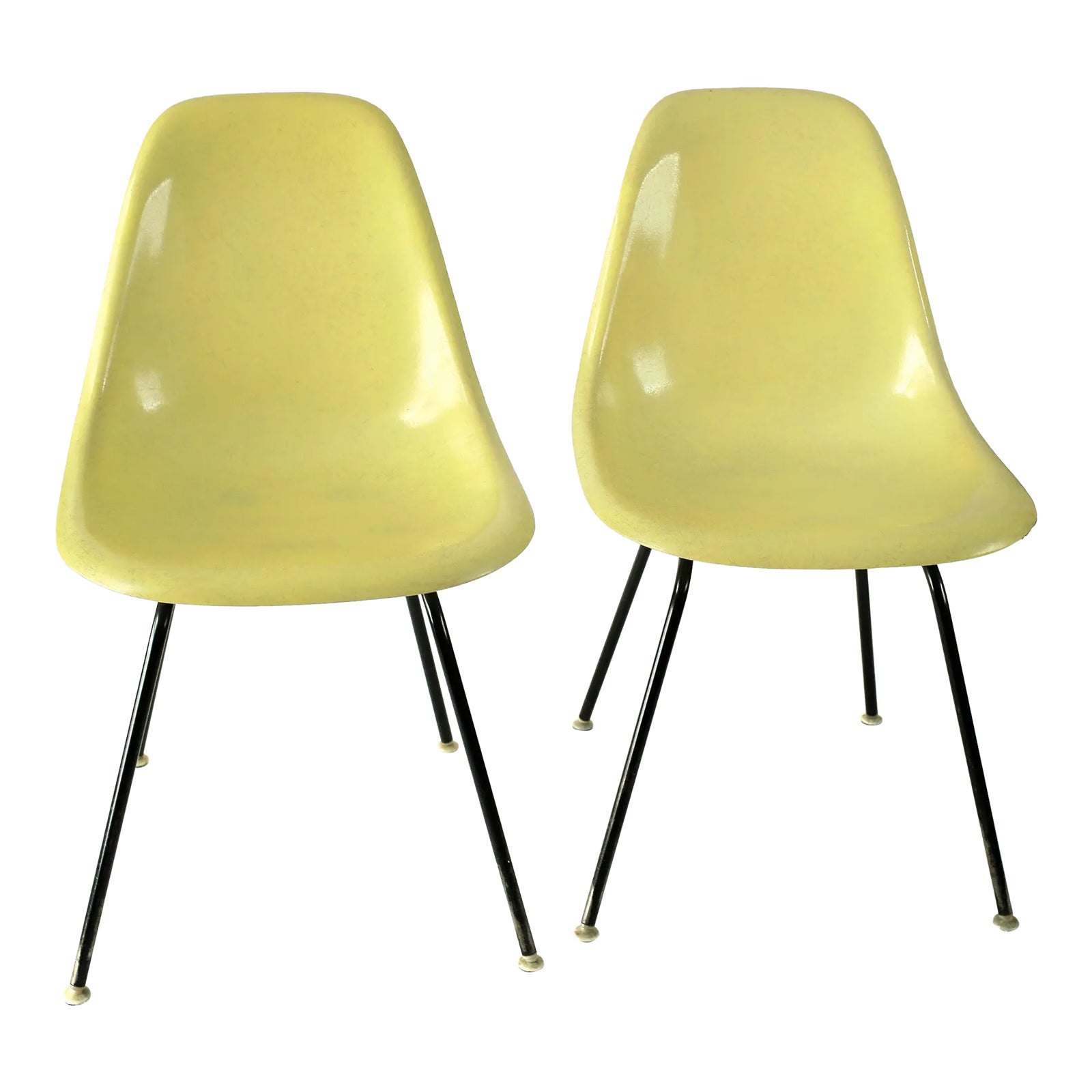 Mid 20th Century Early Eames for Herman Miller Fiberglss Shell Chairs ...