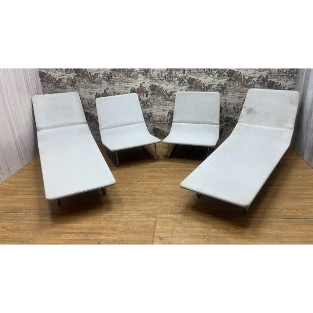 Vintage Modern Italian 2 Sand and 2 Surf Sun Loungers by Francesco Rota ...