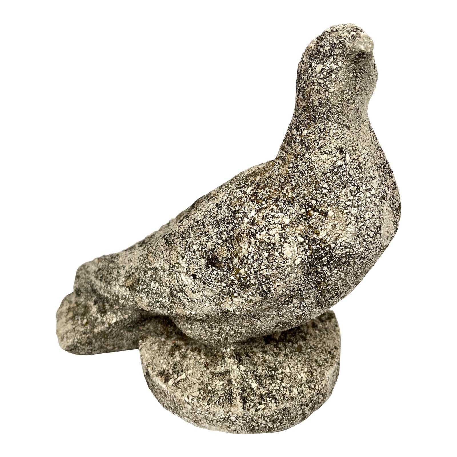 Vintage European Concrete Garden Pigeon | Chairish