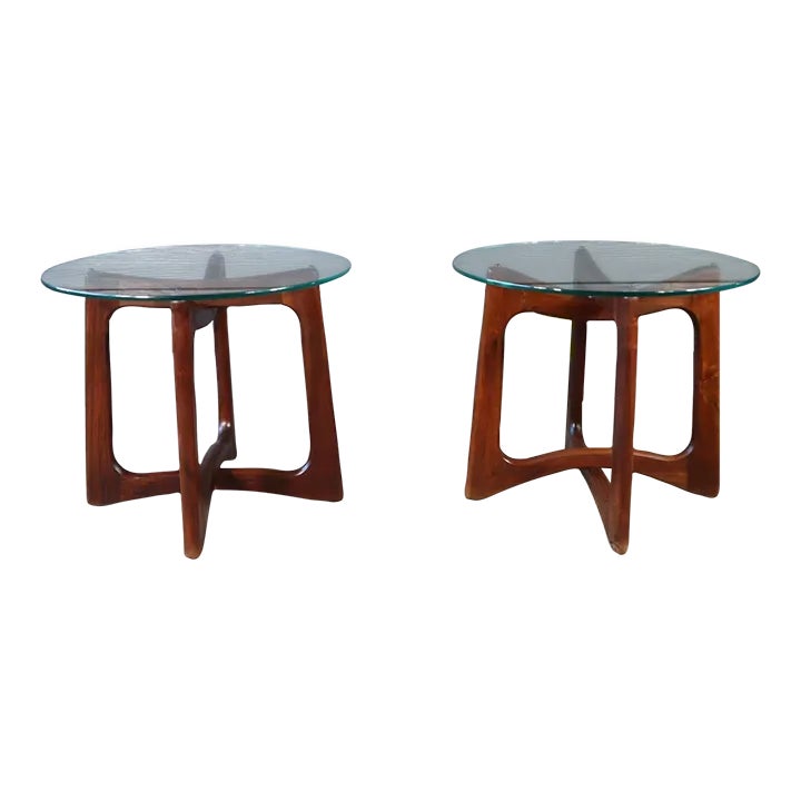 Mid Century Adrian Pearsall Pair Ribbon Dog Bone Side Tables for Craft ...