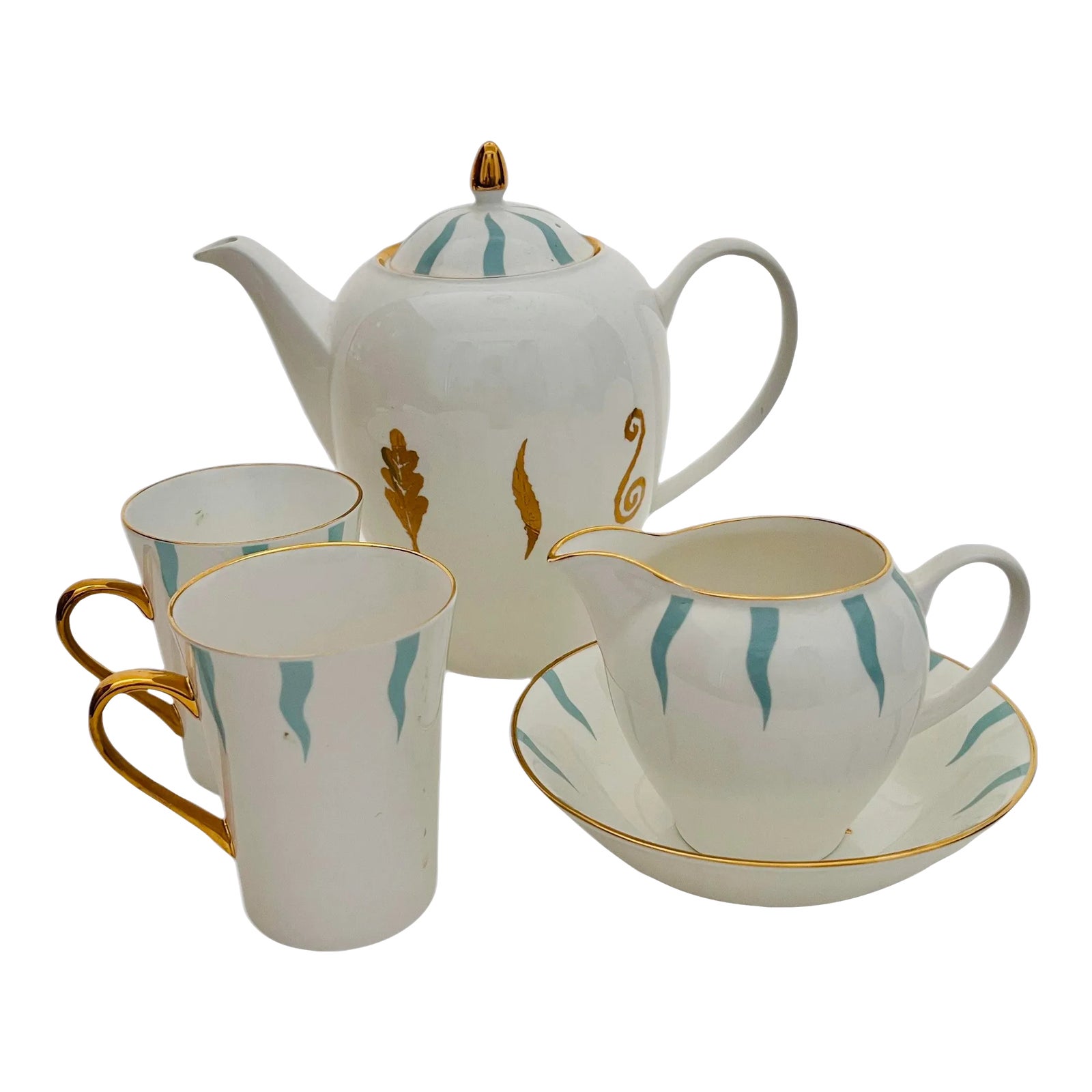 1980s Barneys New York Bone China Breakfast Set Staffordshire England ...