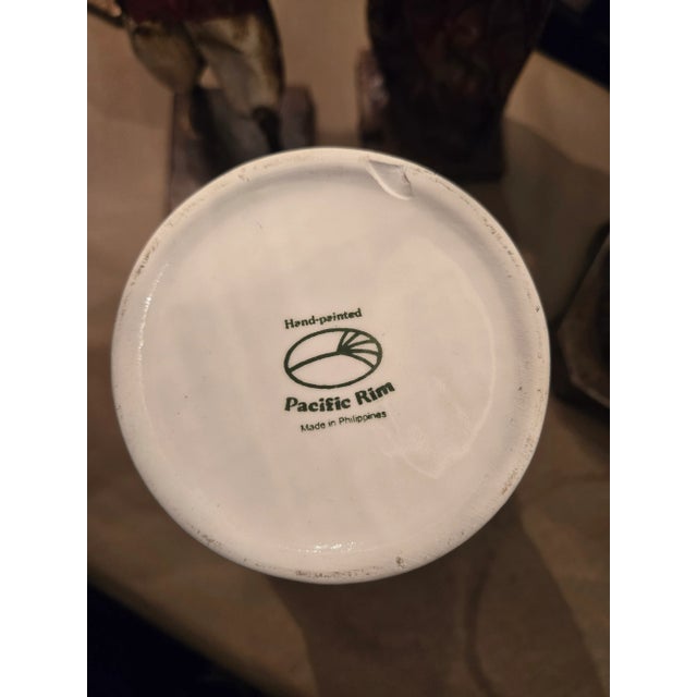 Vintage Hand Painted Pacific Rim Vase | Chairish