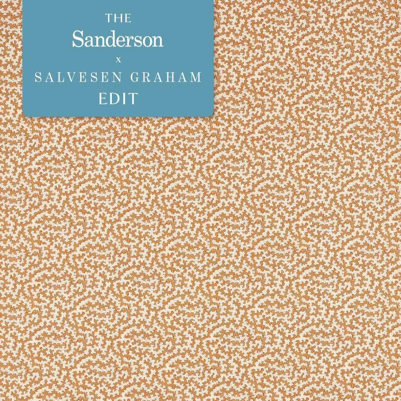 Sanderson Truffle Fabric in Rowan Berry | Chairish