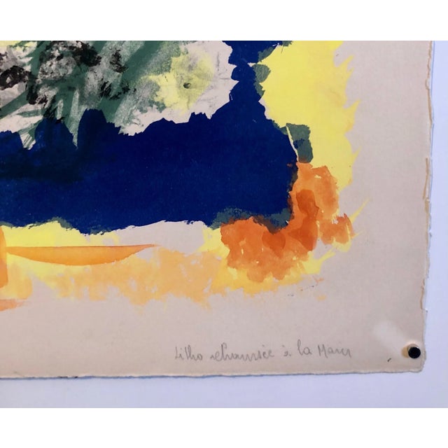 Jean Lurçat, Vintage French Modernist Jean Lurcat Watercolor Painting ...