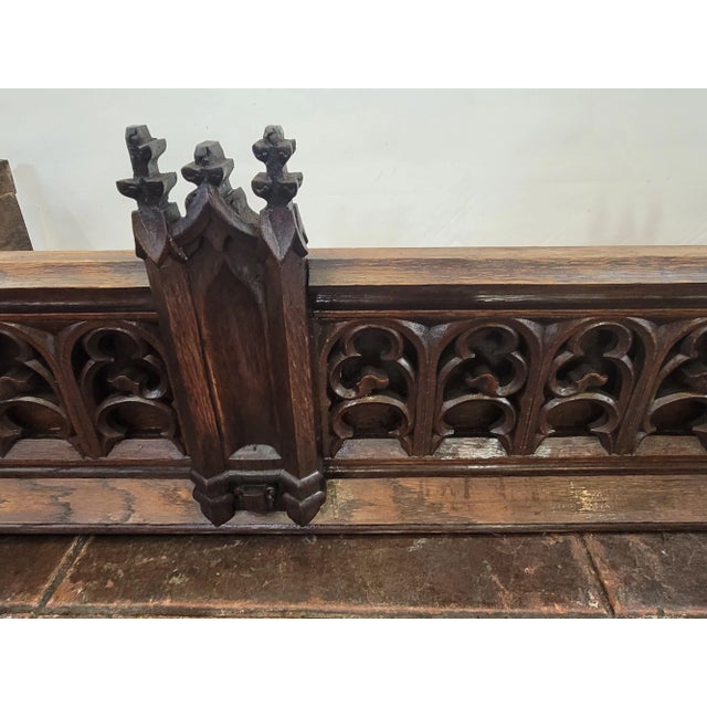 Antique Gothic Medieval Architectural Railing Cornice Trim Piece Oak ...
