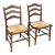 Thomasville Bay Colony Traditional Cherry Ladder Back Rush Dining ...