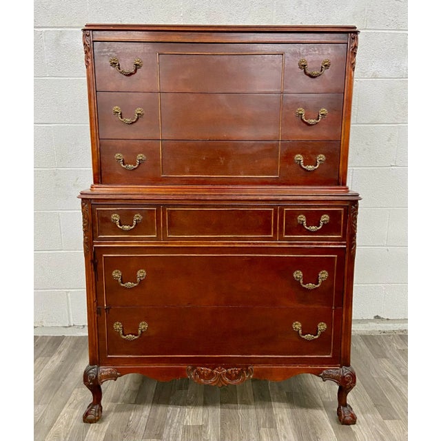 Vintage Chippendale Style Chest in Chest | Chairish