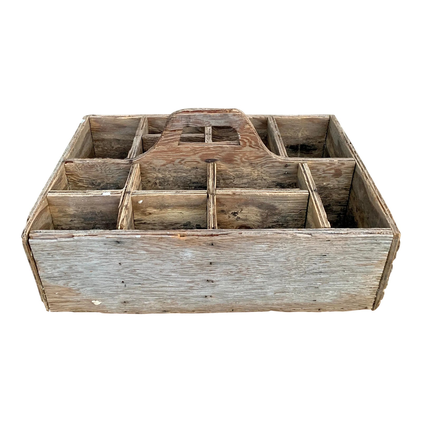 Vintage Farmhouse Wooden Trug | Chairish