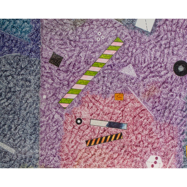 Collage and Abstract Marker Drawing by Thom Shaw | Chairish