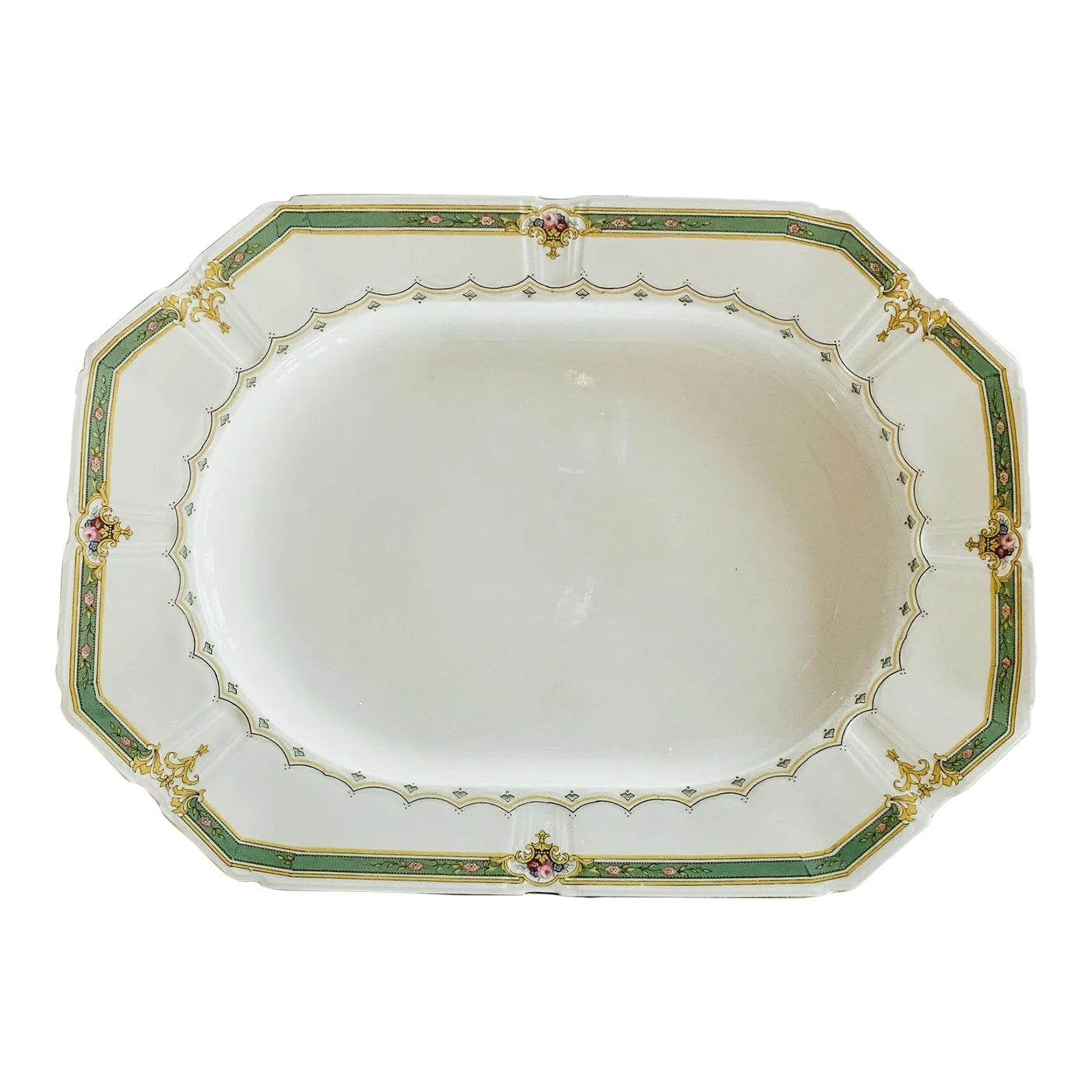 Antique Old Knight-Hood China Furstenberg Brunswick Germany Platter ...