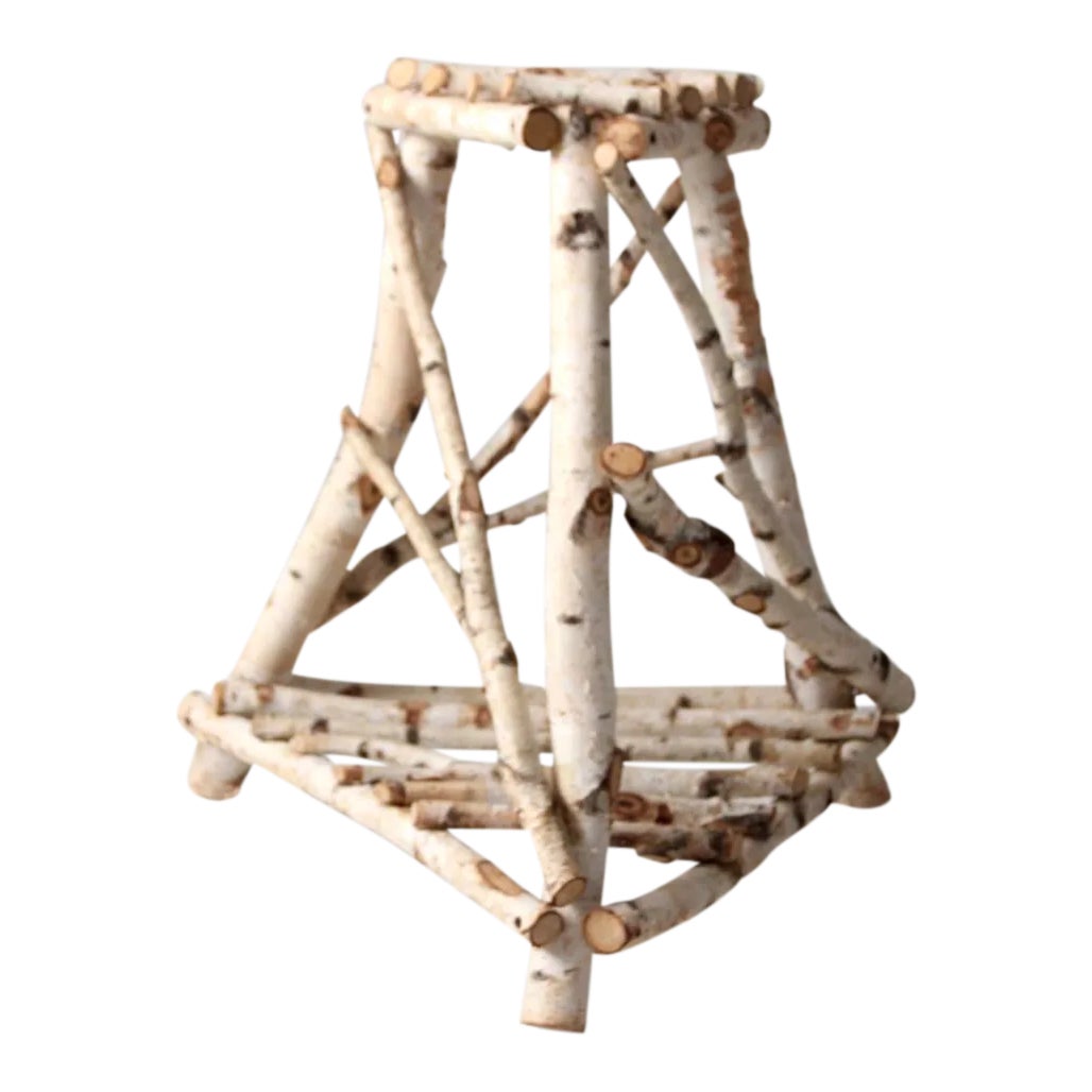 Vintage Birch Bark Table | Chairish