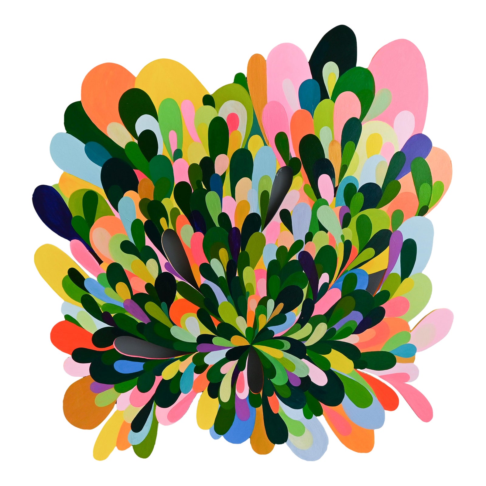 Abstract Botanical Fine Art Wall Sculpture "Flora: Forever Will Be" by ...