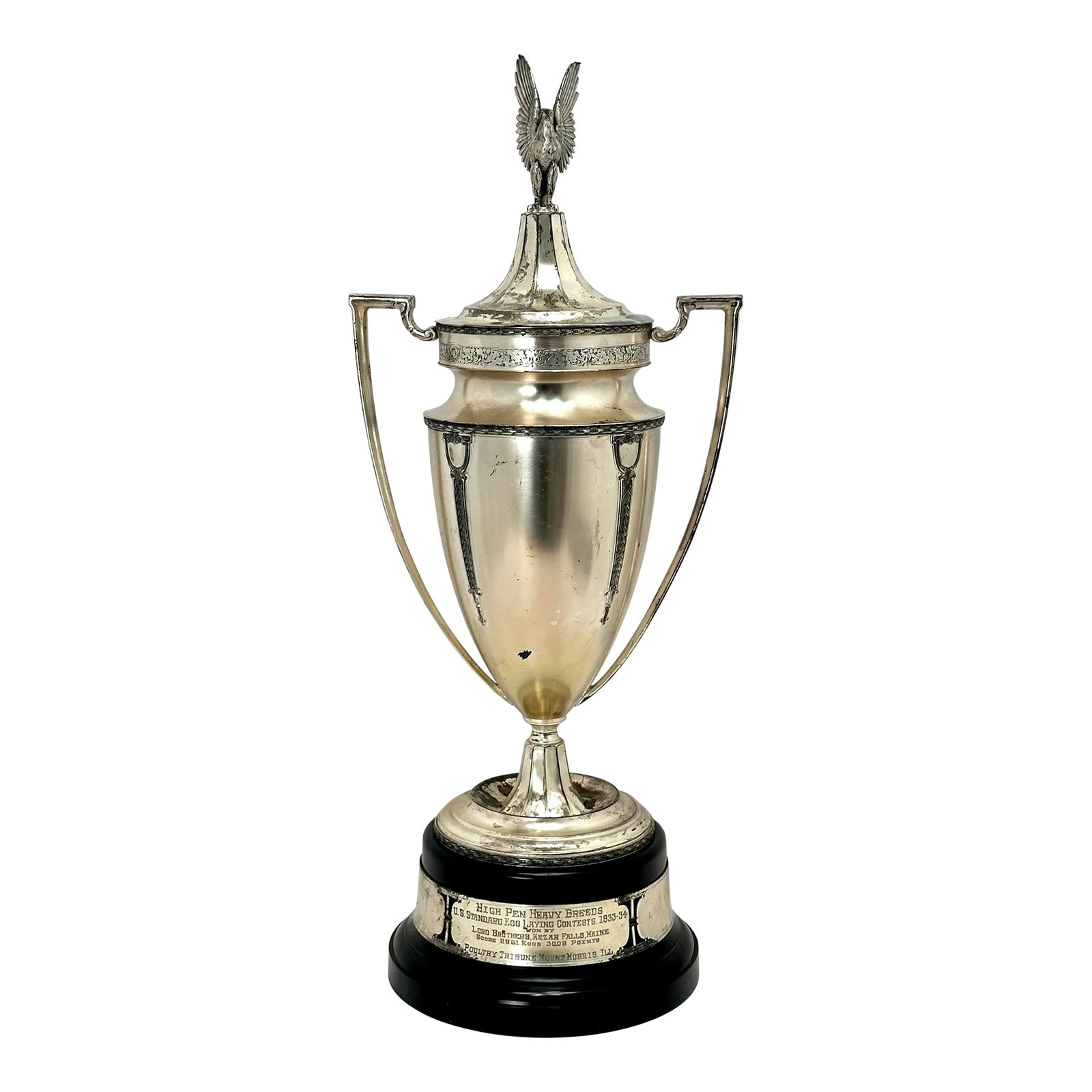 Giant 29 Inches Tall 1933-1934 Silverplate U. S. Standard Chicken Egg ...