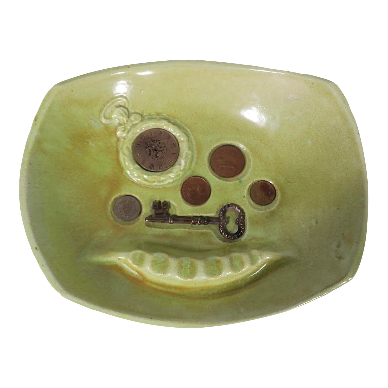 Mid Century Assemblage Ceramic Ashtray by Hayden Lewis | Chairish