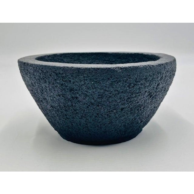 1980s Emilia Castillo Silver Bowl With Volcanic Rock Base & Spoon ...