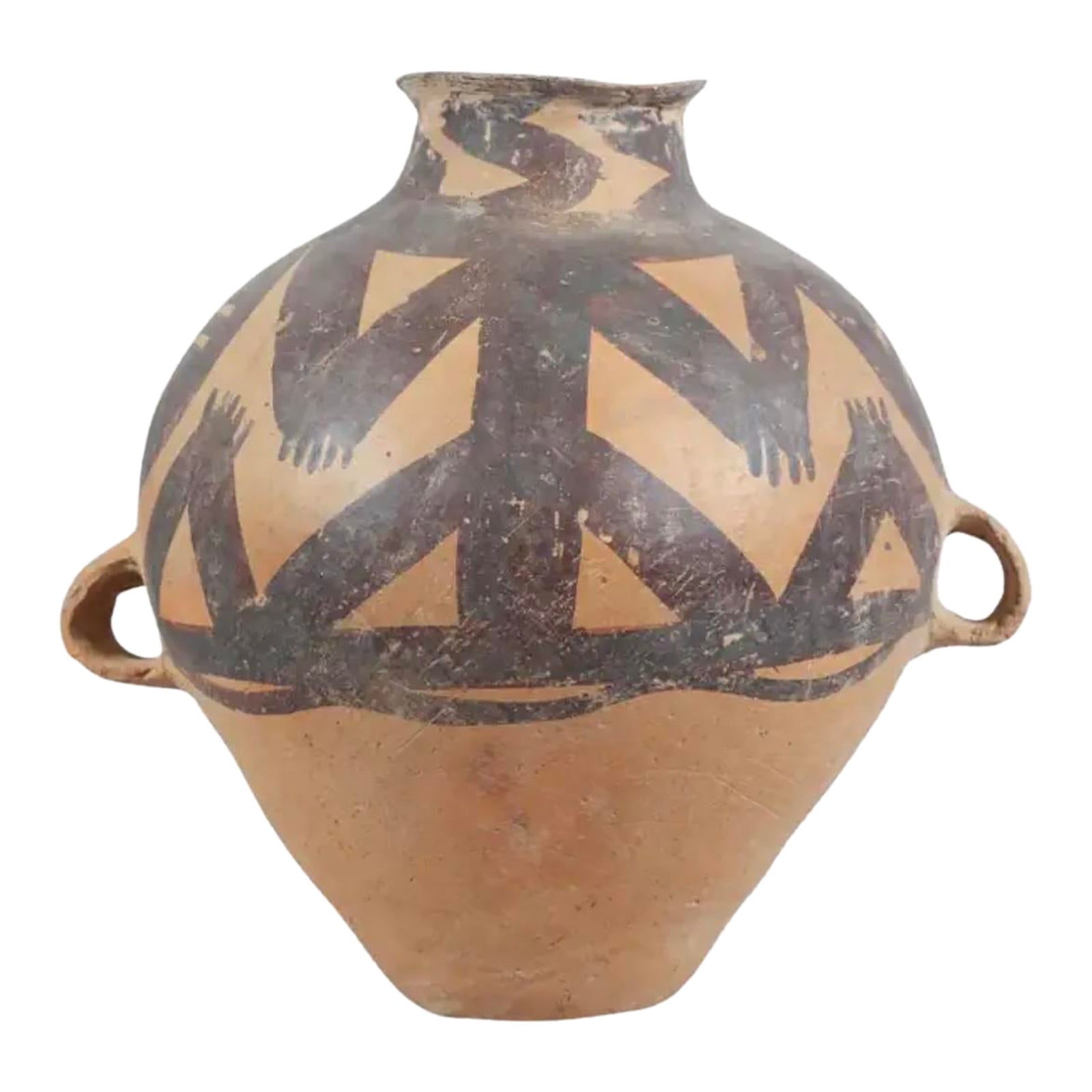 Chinese Neolithic Painted Pottery Jar, Machang Period | Chairish