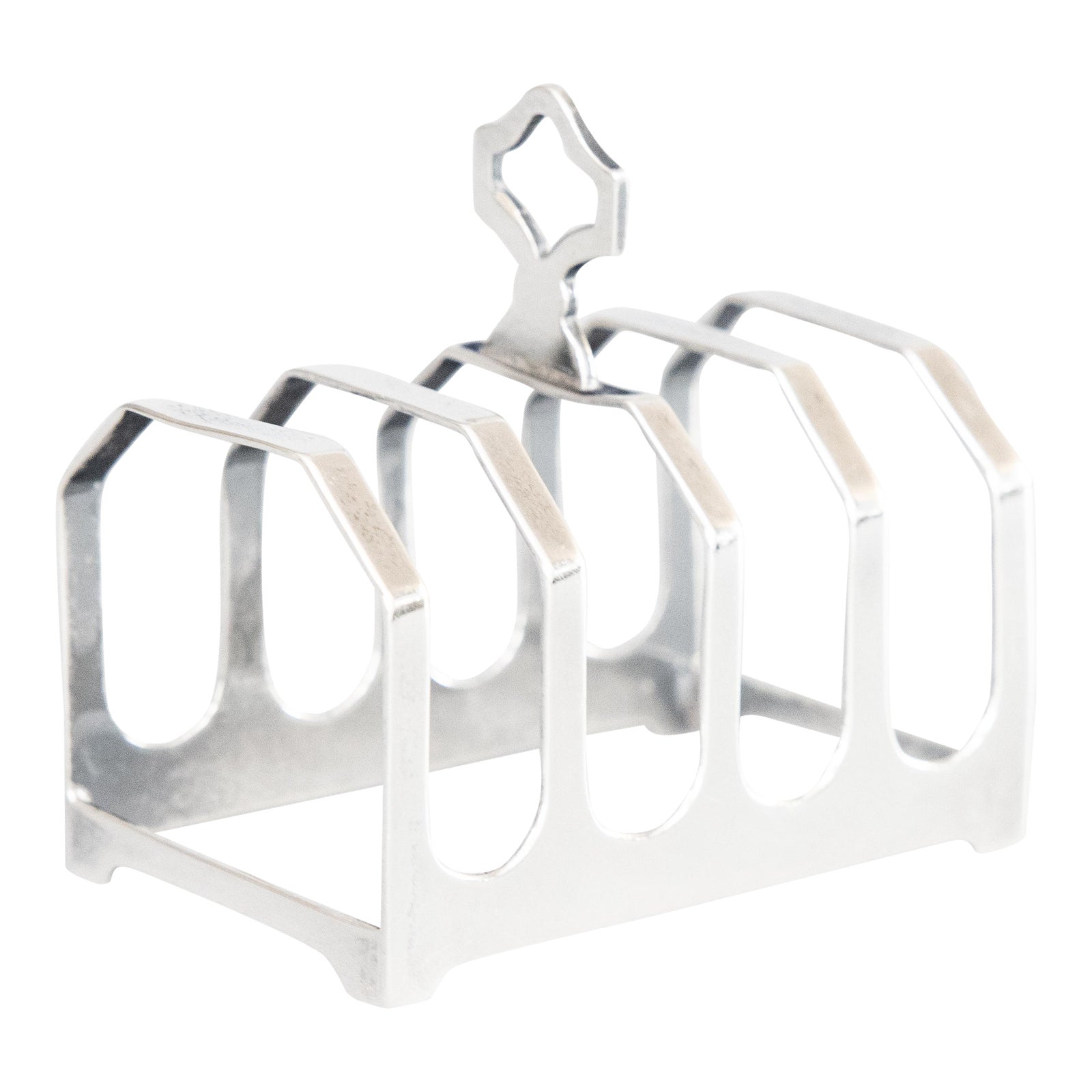 Art Deco English Sterling Silver Toast Rack | Chairish