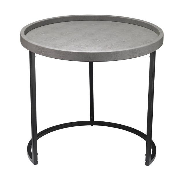 Maddox Side Tables in Grey - Set of 3 | Chairish