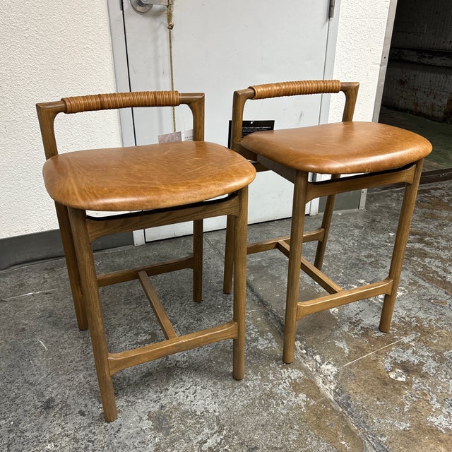 Four Hands Baden Counter Stools, a Pair | Chairish