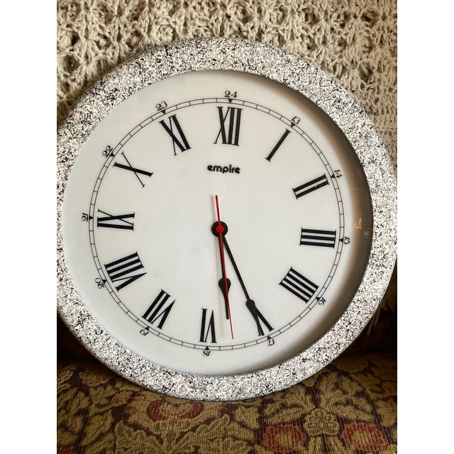 1980s Retro Empire Art Co Wall Clock | Chairish