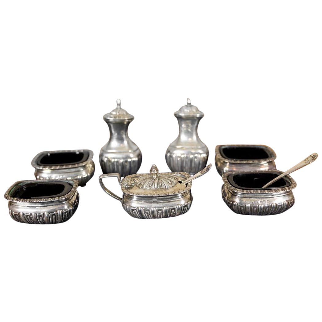 19th Century English Silver Set - 7 Piece Set | Chairish