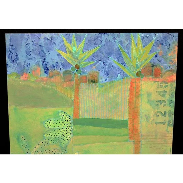 "Under the Palms", Abstract Landscape Painting by Jill Krasner | Chairish