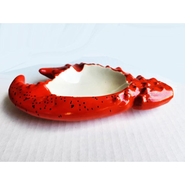 Vintage Glazed Ceramic Lobster Claw Cigar Ashtray/Catchall | Chairish